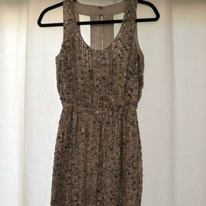 Aryn K | Dresses | Aryn K White Sequin Dress | Poshmark